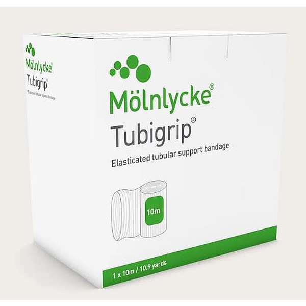 BANDAGE TUBIGRIP WHITE D 10M LGE ARM/ANKLES;S/KNE