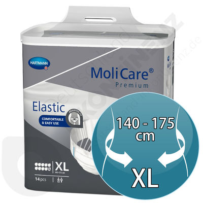 MOLICARE PREMIUM ELASTIC 10-DROPS X/LARGE (14X4)