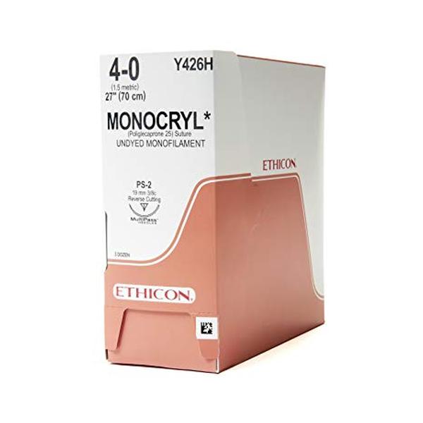 SUTURE VICRYL 4/0 19MM ETHICON 12's